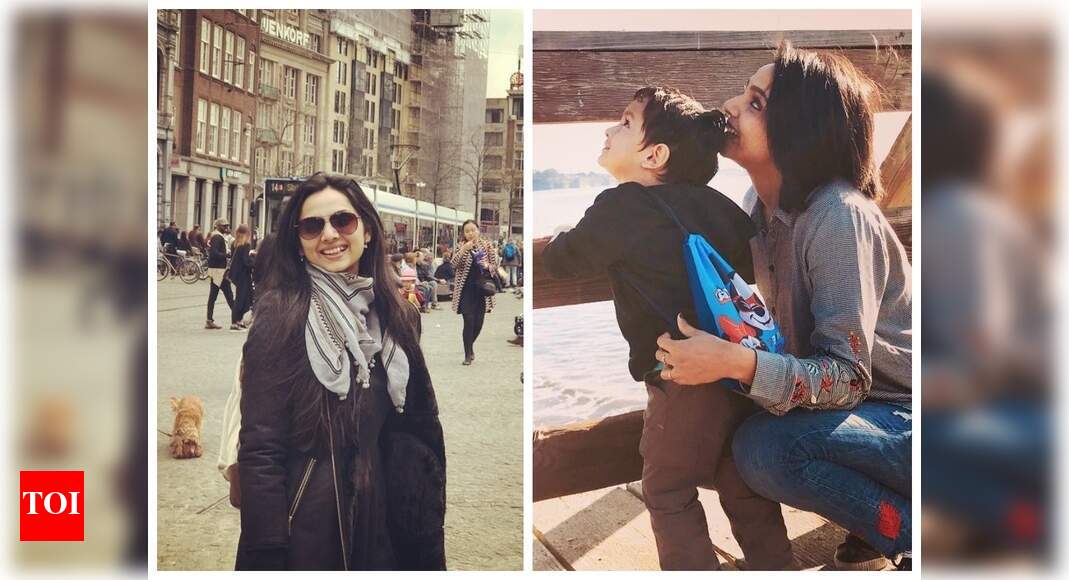 Actress Samvritha Sunil shares an adorable photo with her son on his ...