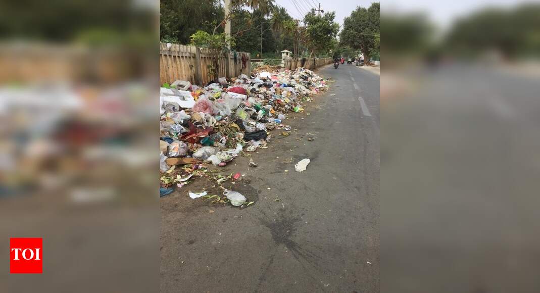 Garbage piled up, no action taken by BBMP-Ward 8 - Times of India