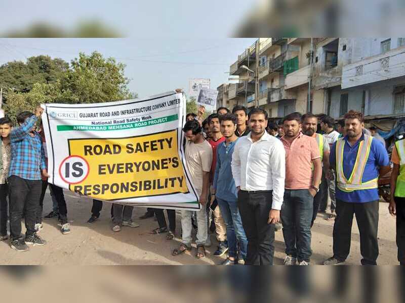 Rally organized to inform about road safety - Times of India