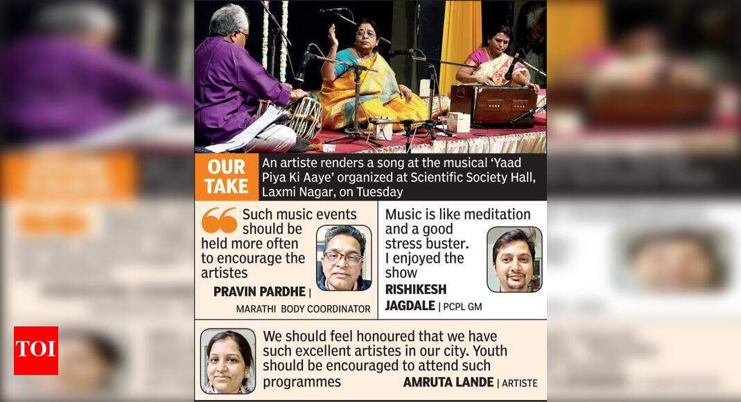 Swarali show makes audience nostalgic | Nagpur News - Times of India