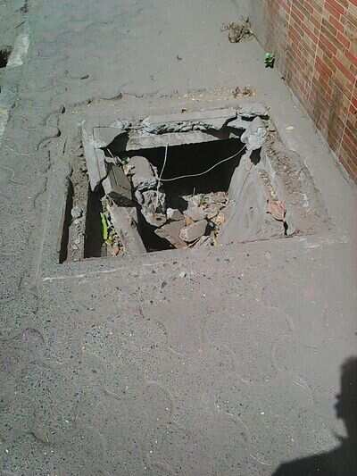 Manhole Bad Condition. - Times of India