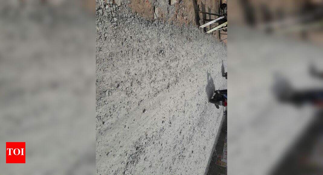 Bumpy and muddy roads - Times of India