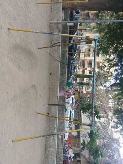 Almeida Park in ruins - Times of India