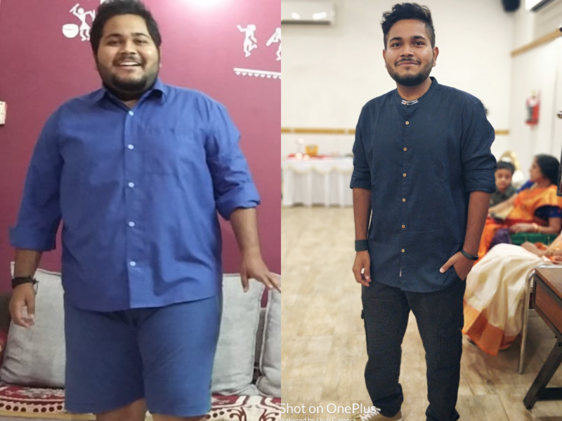 Weight loss: From a massive 130 kilos to 75 kilos, this guy is an ...