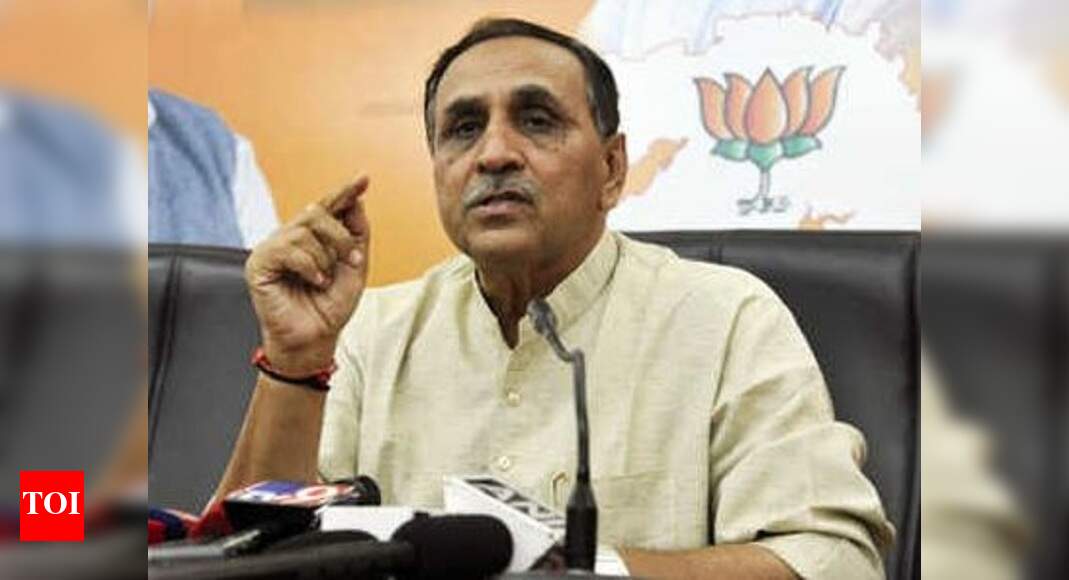 Rupani blames Congress for water crisis in state | Rajkot News - Times ...