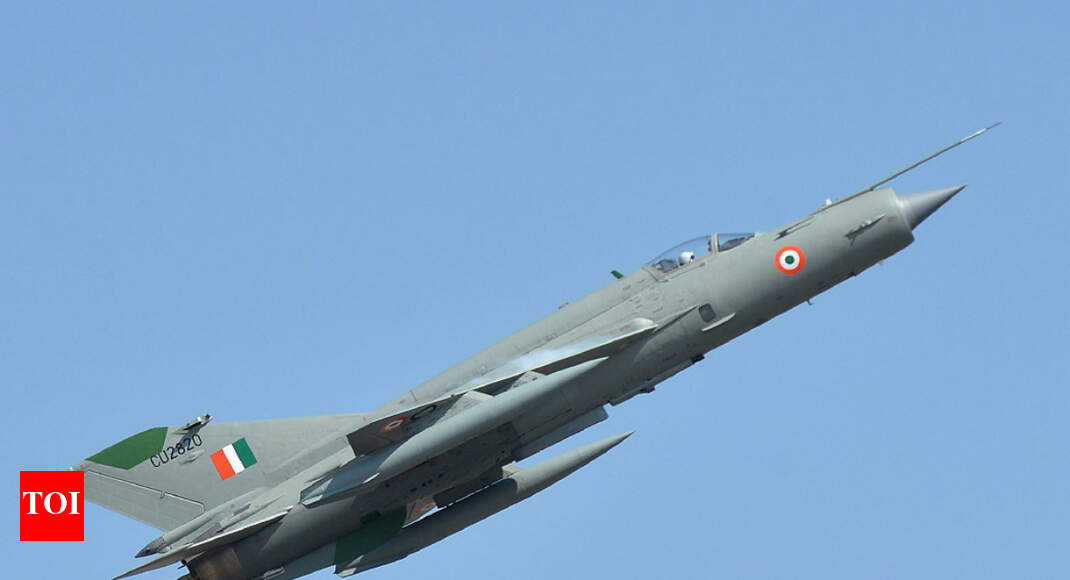 IAF plane crash: MiG 21 Bison crashes in Rajasthan, pilot safe | India News - Times of India