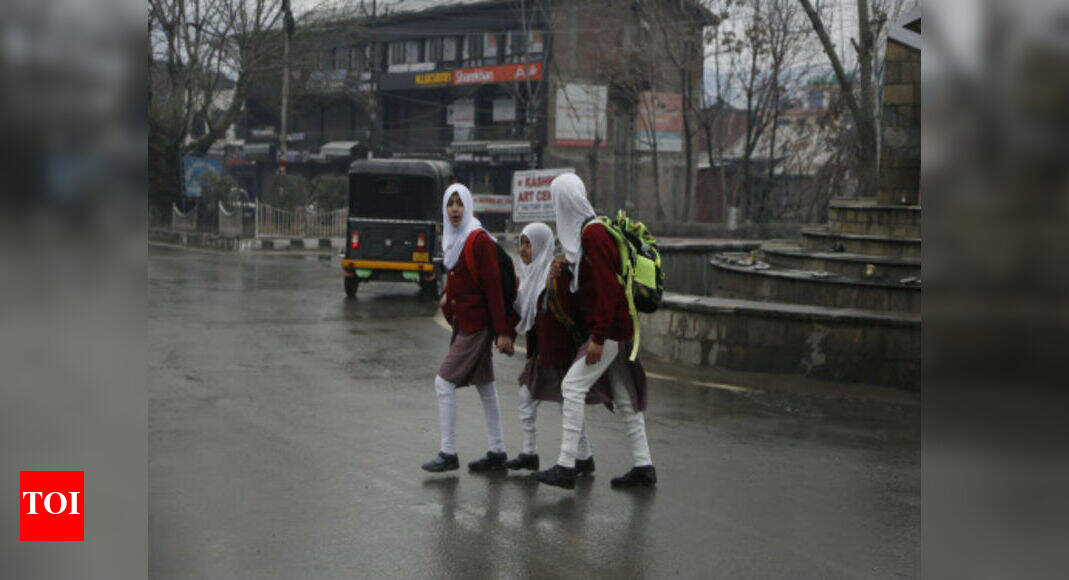 Schools in Kashmir open after over 3-month winter vacation | India News ...