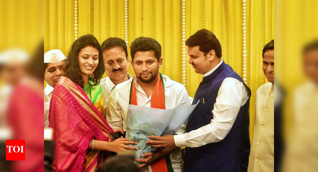 Sujay Vikhe: Lok Sabha polls: Maharashtra Congress leader's son Sujay ...