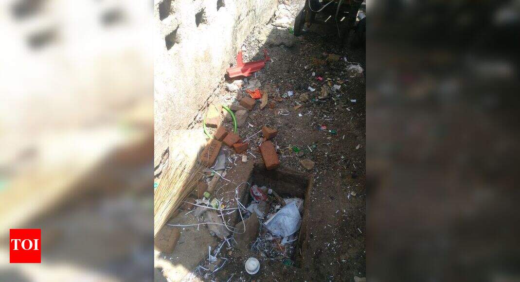 no safety jali cover drainage hole - Times of India