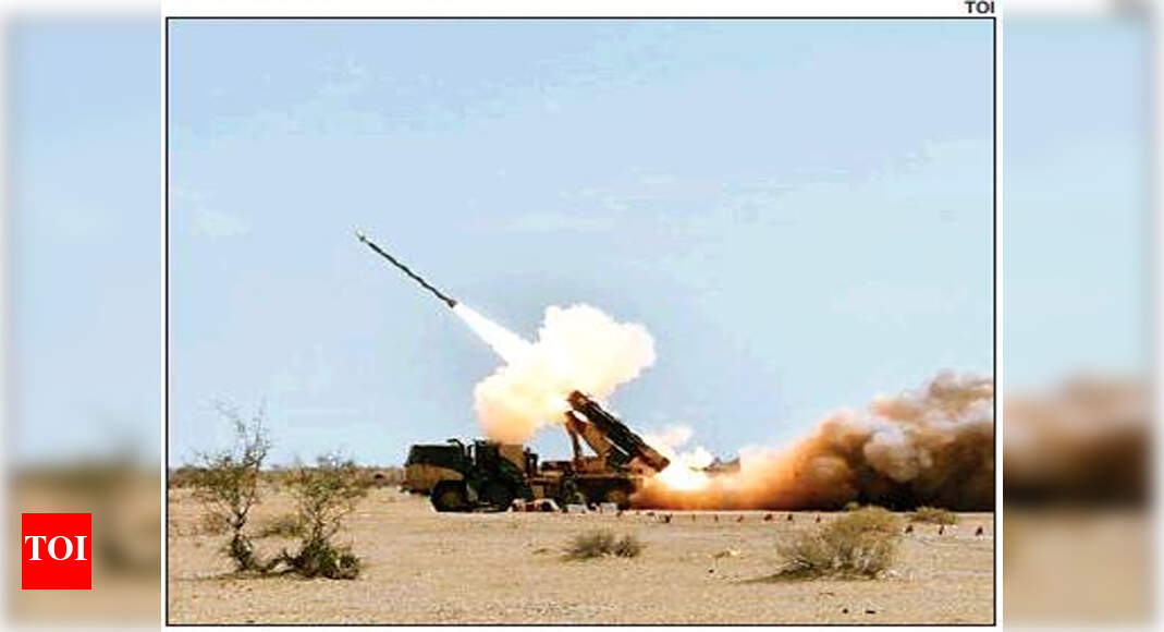 Pinaka missile test-fired at Pokhran | Jaipur News - Times of India