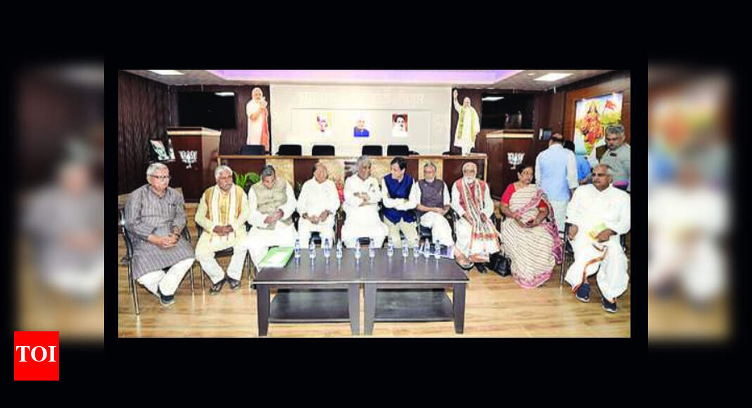 Three-member BJP team to identify seats, candidates | Patna News ...