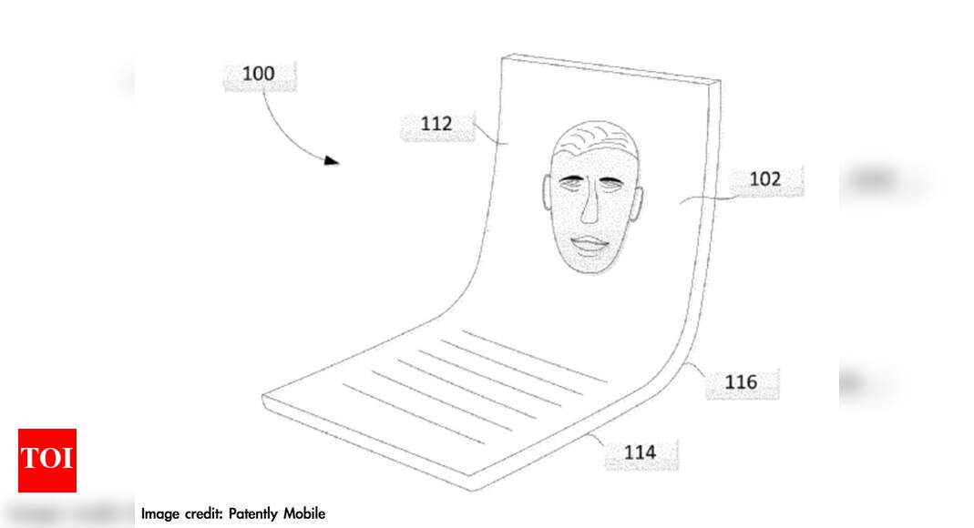 Google Patent Foldable Smartphone: Google Pixel smartphone with ...