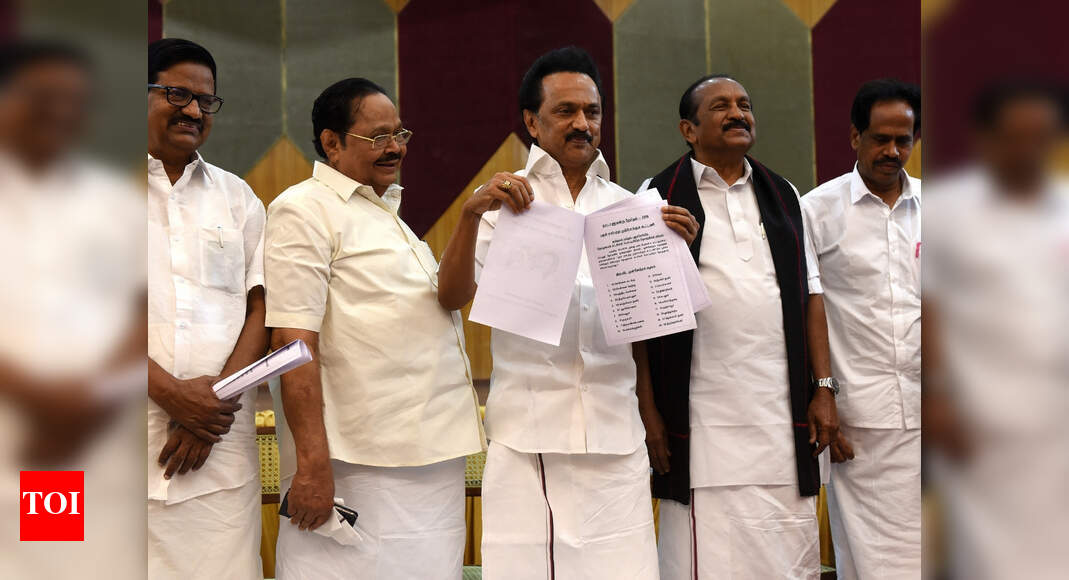 Dmk Chief Mk Stalin: Lok Sabha elections 2019: DMK chief MK Stalin ...
