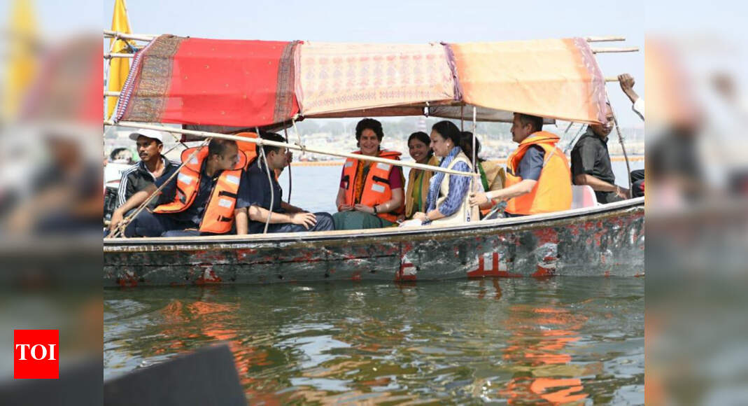 Priyanka Gandhi kicks off her 'Ganga yatra' with a boat ride from ...