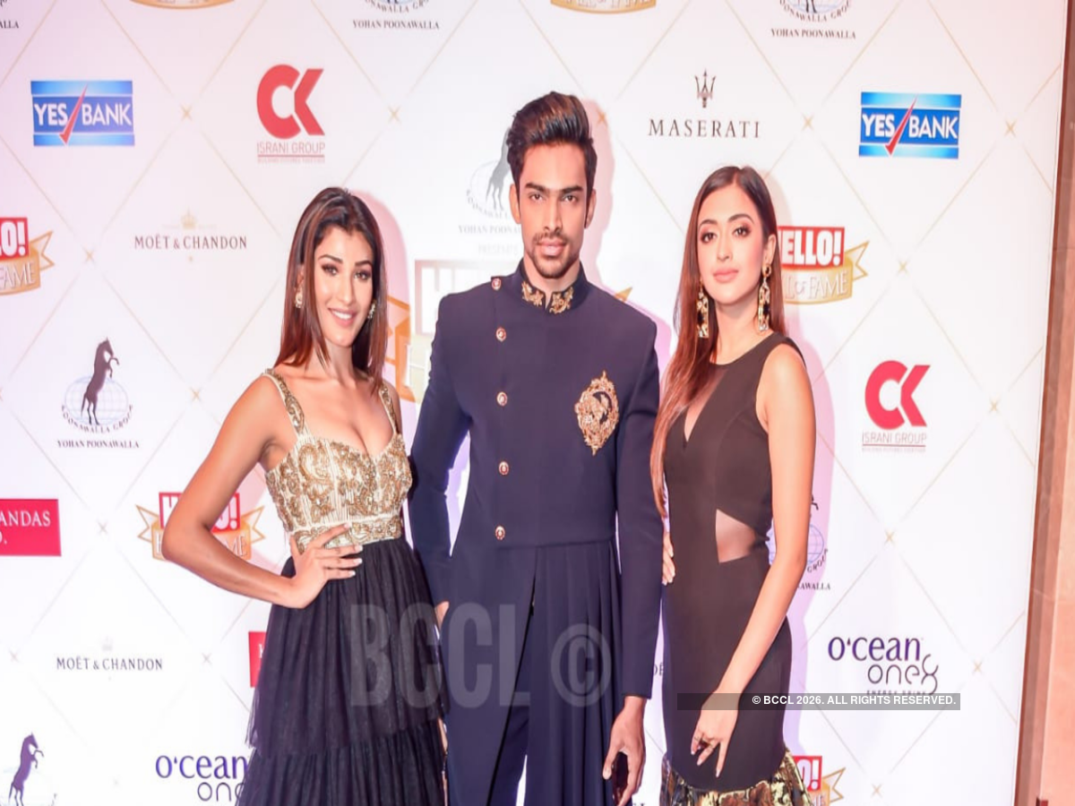 Pageant winners at Hello Hall of Fame Awards 2019