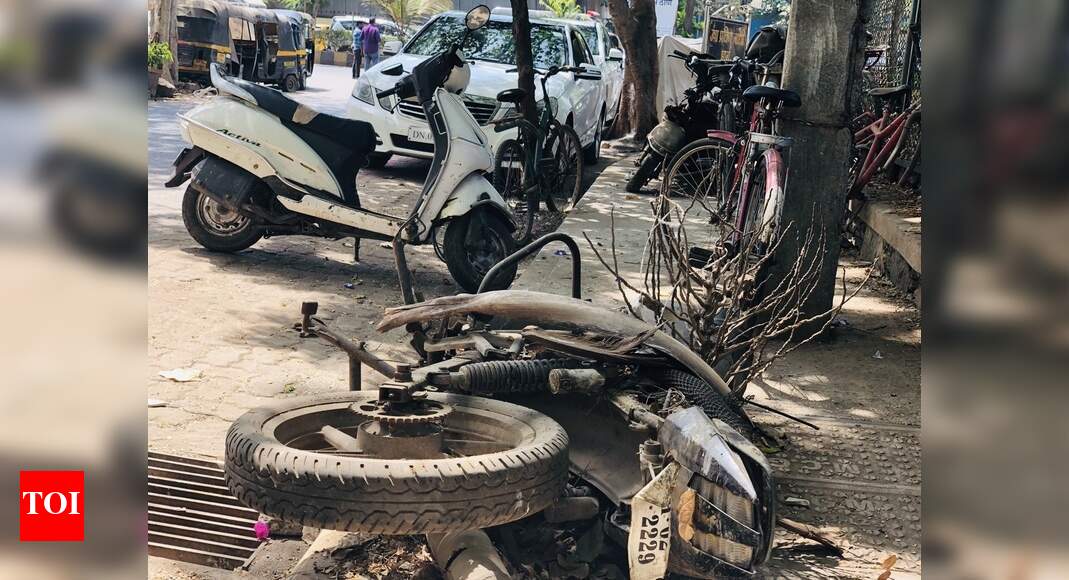 mumbai footpath Destroyed by ignorance - Times of India