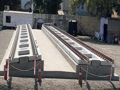 Training tracks for bullet train ready | Vadodara News - Times of India