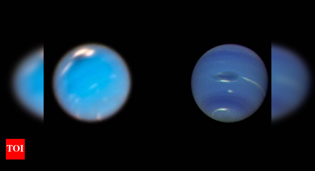 Hubble captures birth of giant storm on Neptune: Nasa - Times of India