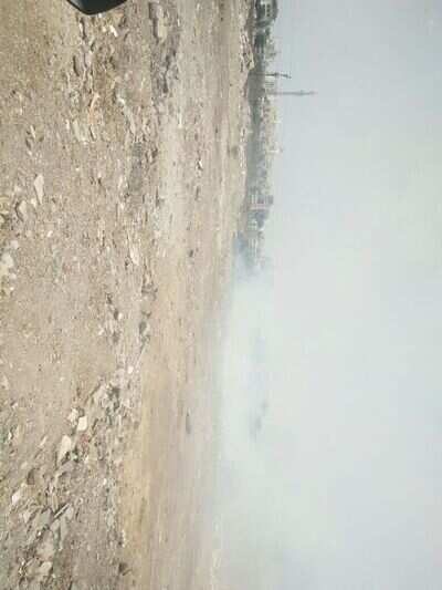 burning in ha ground pimpri - Times of India