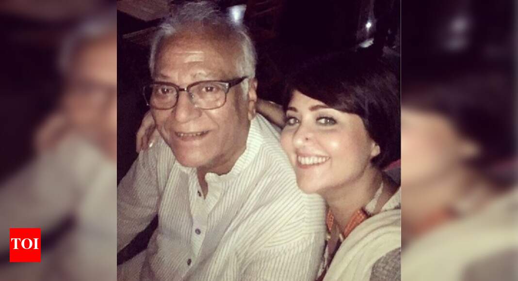 Swastika poses with father Santu Mukherjee | Bengali Movie News - Times ...