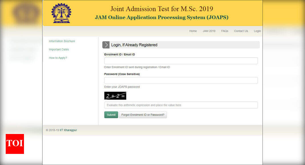 IIT-KGP releases JAM 2019 scorecard at joaps.iitkgp.ac.in - Times of India