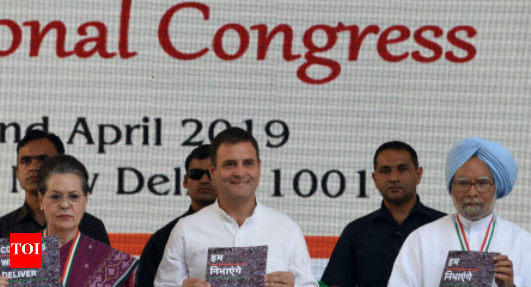 Congress manifesto 2019: Congress pitches 'wealth with welfare' to ...