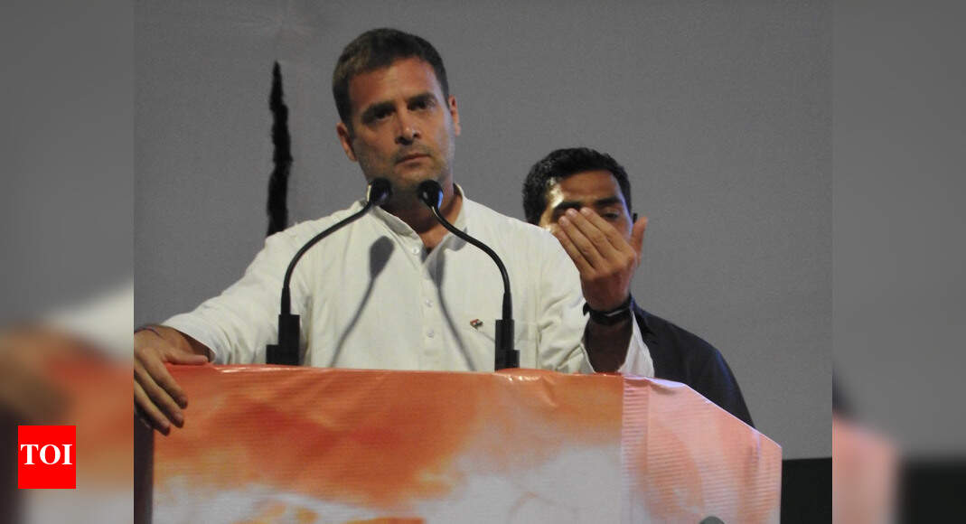 Rahul Gandhi reiterates 'love' for Modi, says PM angry with him - Times ...