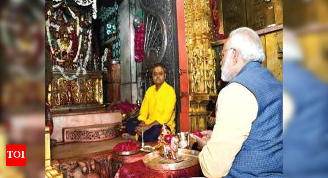Modi and Ma bhakti: Fast in time of poll race - Times of India
