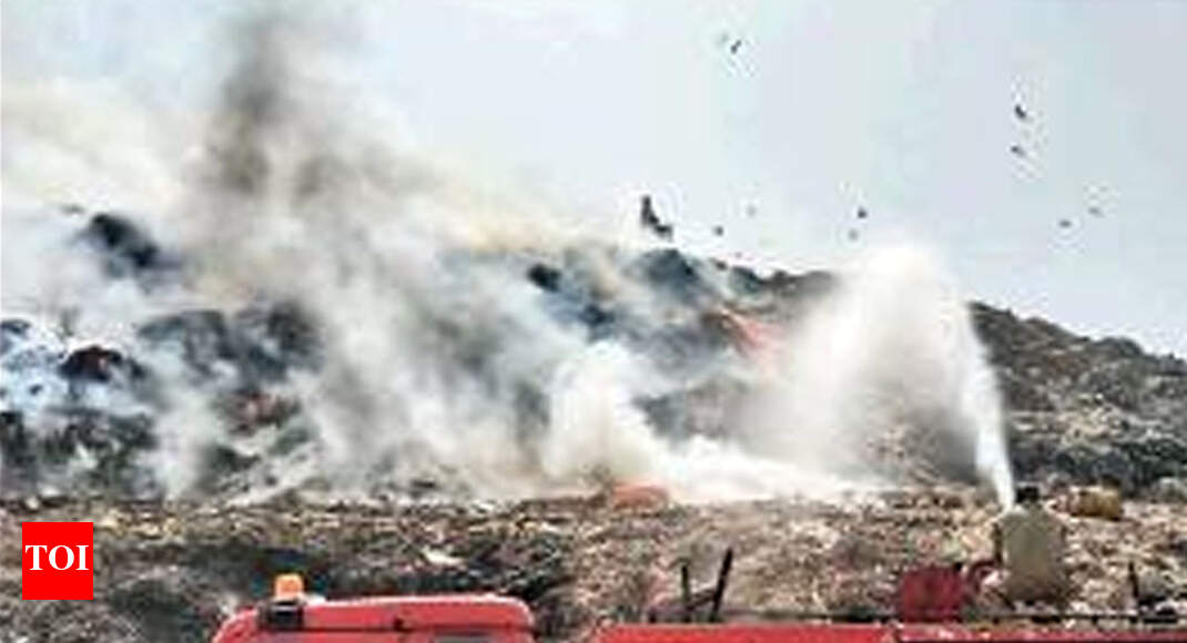 Delhi: After Ghazipur, fire at Bhalswa landfill | Delhi News - Times of ...