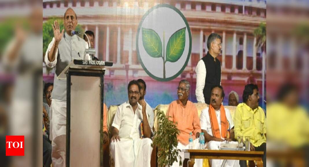 'Unholy, corrupt' DMK-Congress alliance will end in disaster: Rajnath ...