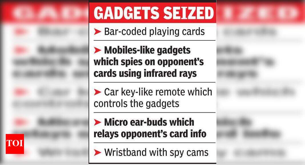 Cops bust gambling racket that used hi-tech devices to cheat 'victims ...