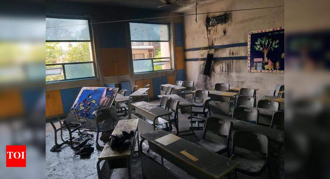 Close call for 30 nursery students as fire breaks out in classroom ...