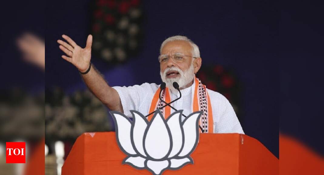 PM Narendra Modi targets Congress for sedition law repeal promise - Times of India