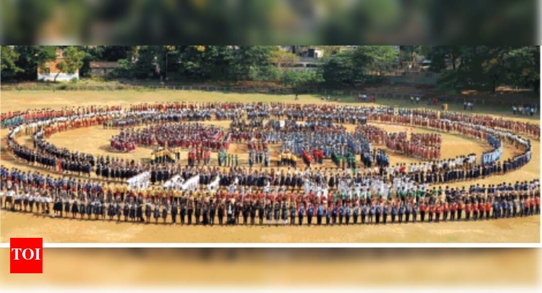 Human rangoli to create voting awareness | Events Movie News - Times of ...