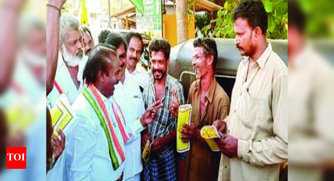 Congress candidate Vasantha Kumar casts a spell on coastal villages ...