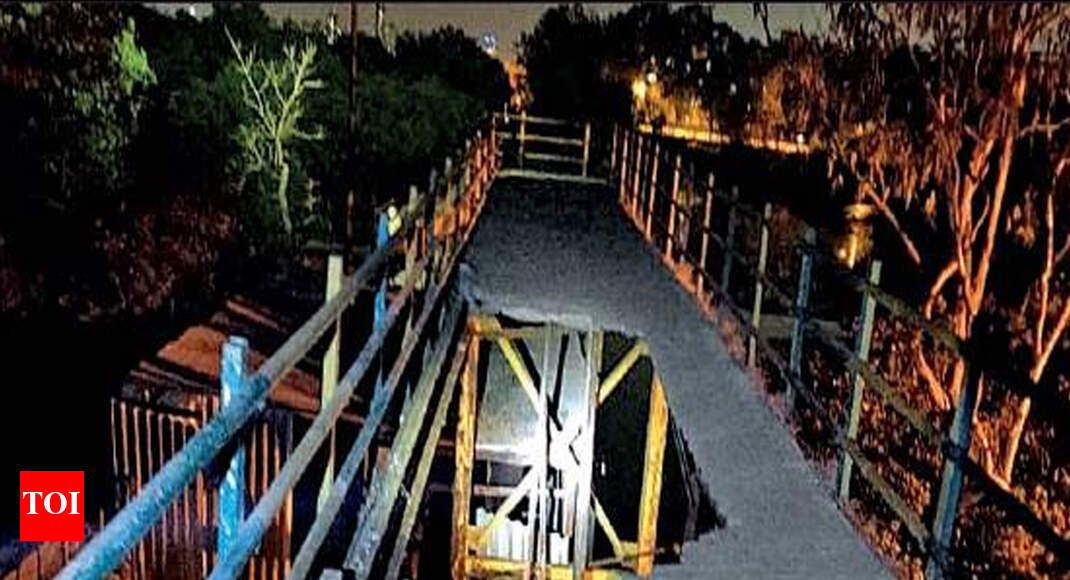 Foot over-bridge crashes at Vashi Mini Seashore, two hurt | Mumbai News ...