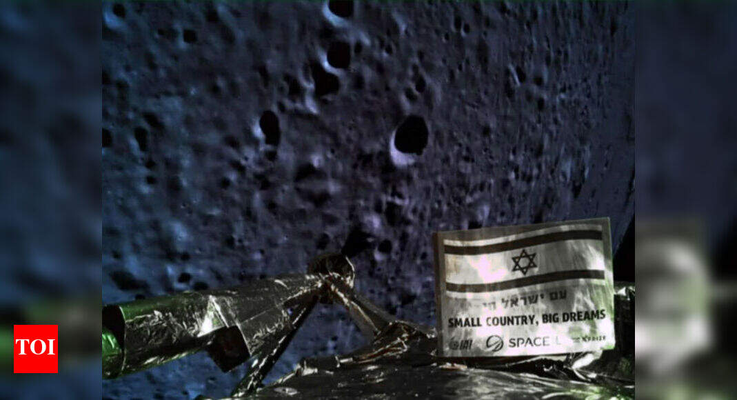 Israel lands on moon — with a crash - Times of India