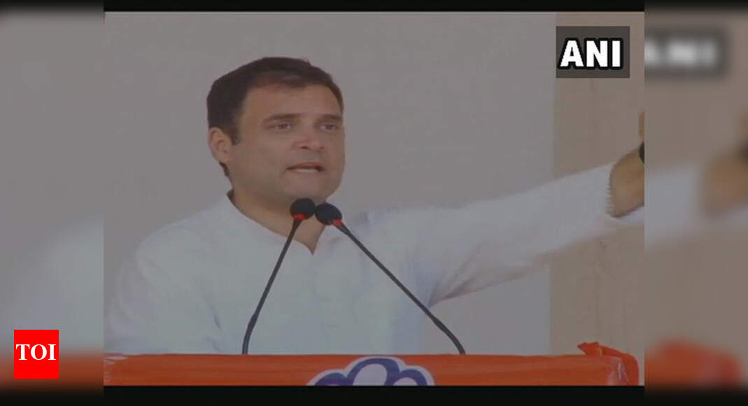 PM Modi failed to fulfil promises: Rahul Gandhi - Times of India