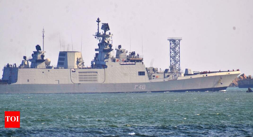 INS Satpura wins ‘Best Ship’ trophy | Visakhapatnam News - Times of India