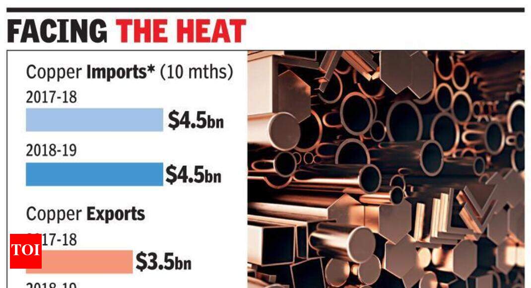 Copper exports crash 70% on Sterlite plant shutdown - Times of India