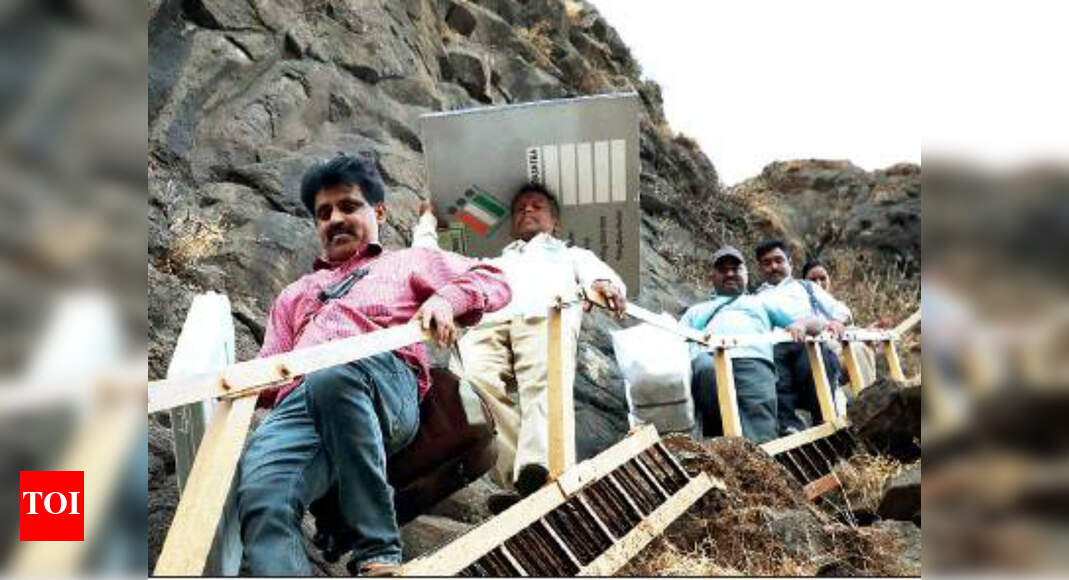 Here, conducting elections is literally an uphill task - Times of India