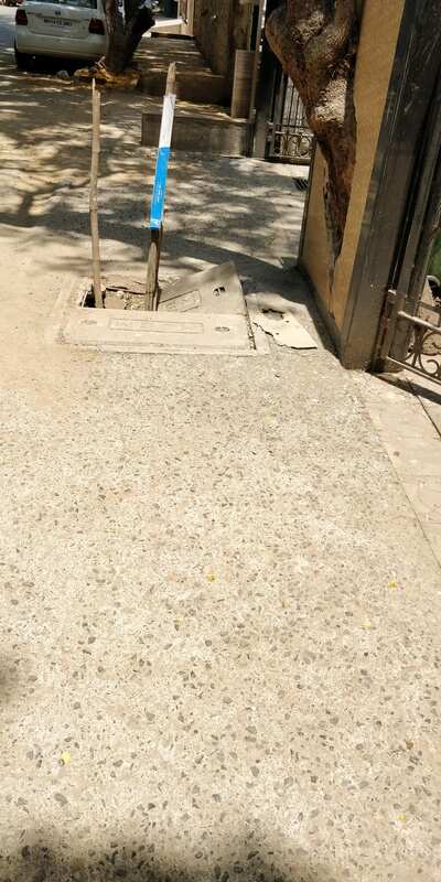 Dangerous open manholes - Times of India