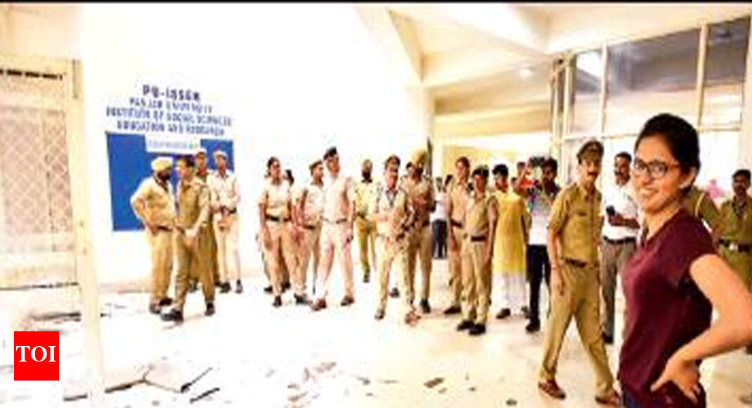 Student rage breaks PU in 3 hrs | Chandigarh News - Times of India