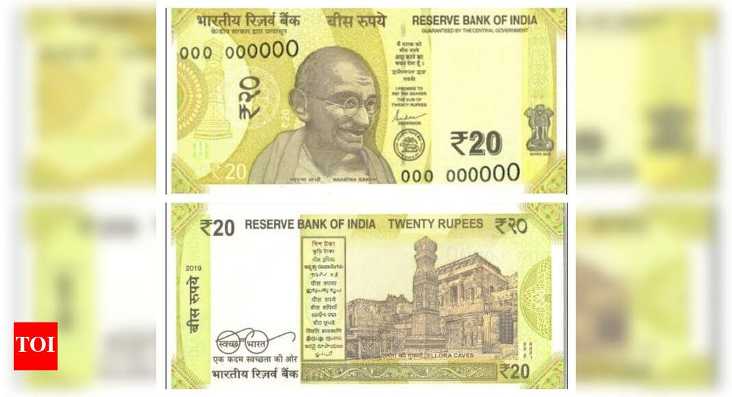 New 20 Rupee Note: RBI to issue new 'greenish yellow' coloured Rs 20 ...
