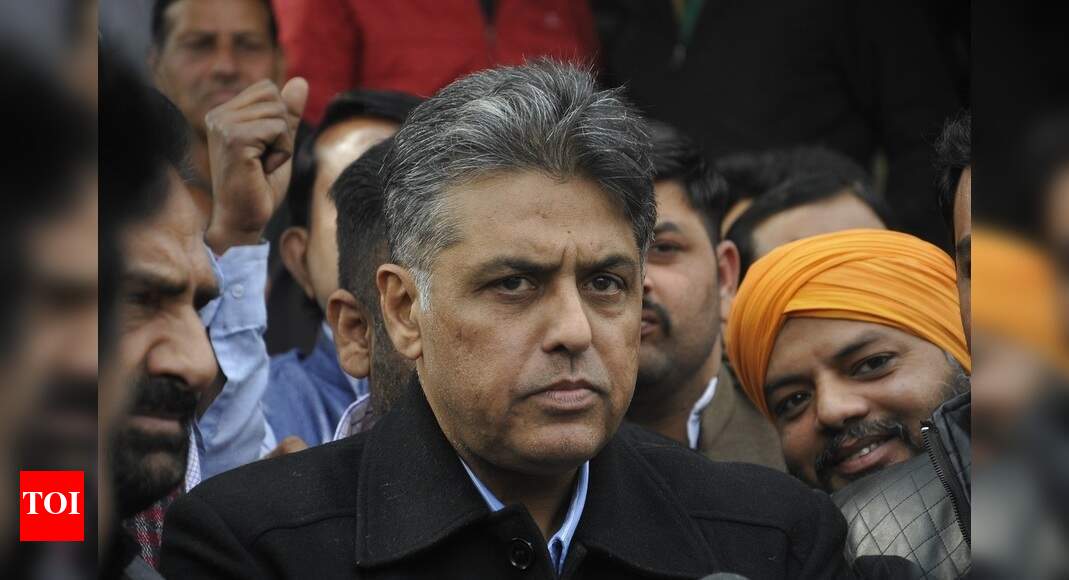 Congress's Manish Tewari approaches EC over anti-Sikh riots allegations ... Congress's Manish Tewari approaches EC over anti-Sikh riots allegations ...