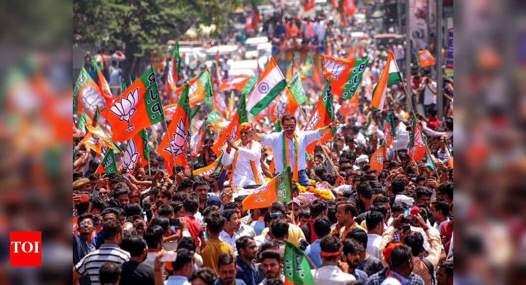 BJP campaigns extensively in Congress star constituency - Times of India