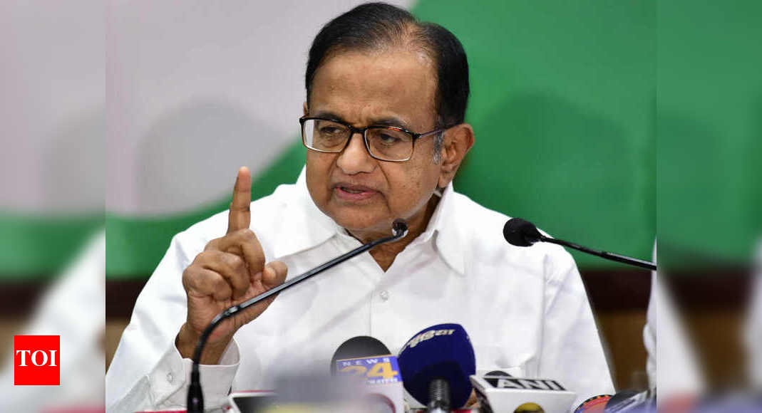 PM's remarks on Rajiv Gandhi shows desperation: Chidambaram - The Times of India