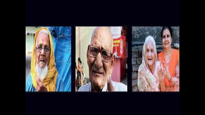 They beat age & scorch to reach booth | Lucknow News - Times of India