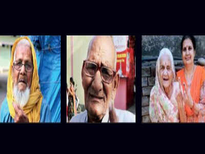 They beat age & scorch to reach booth | Lucknow News - Times of India