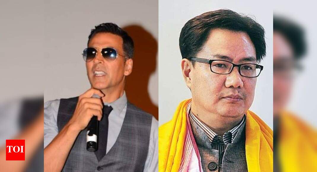 Here's why Akshay Kumar thanked Union Minister Kiren Rijiju | Hindi ...